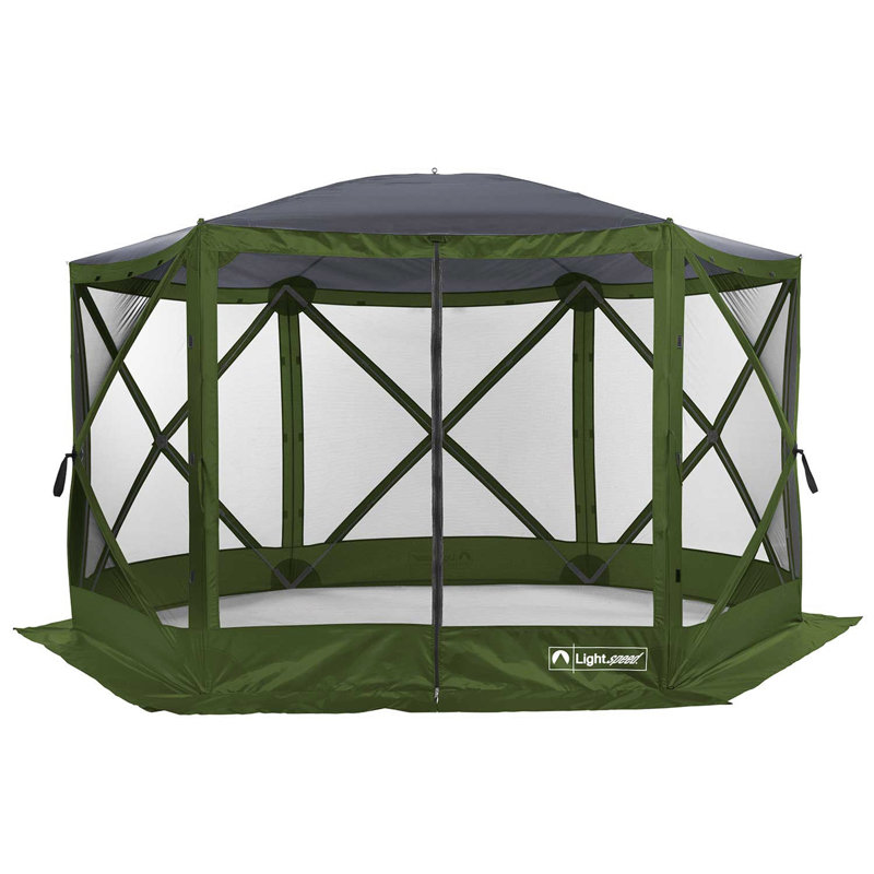 ECR4Kids Lightspeed Outdoors Pop-Up 6-Sided Screen Shelter, Camping ...