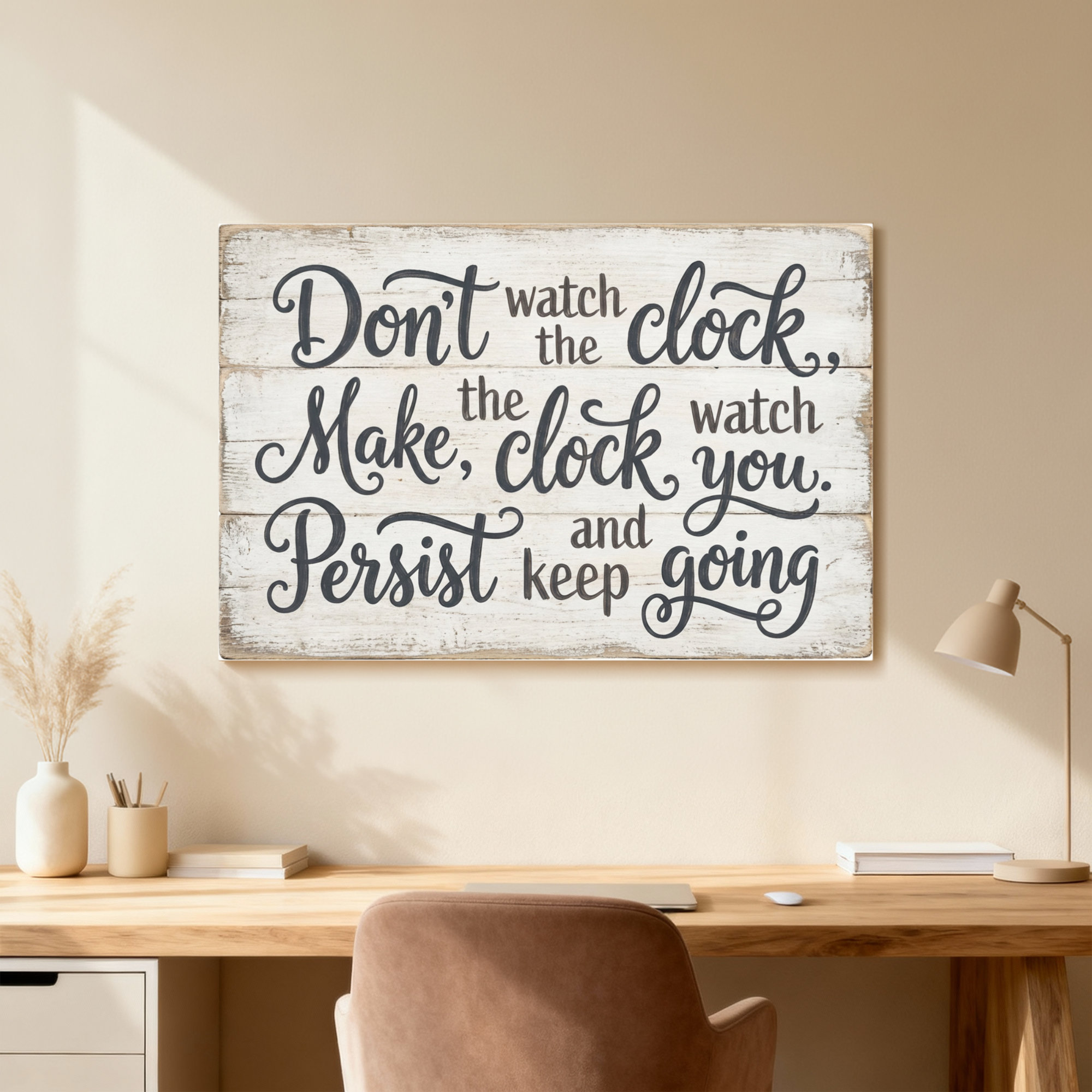 Ophelia & Co. Don't Watch The Clock Make The Clock Watch You Persist ...