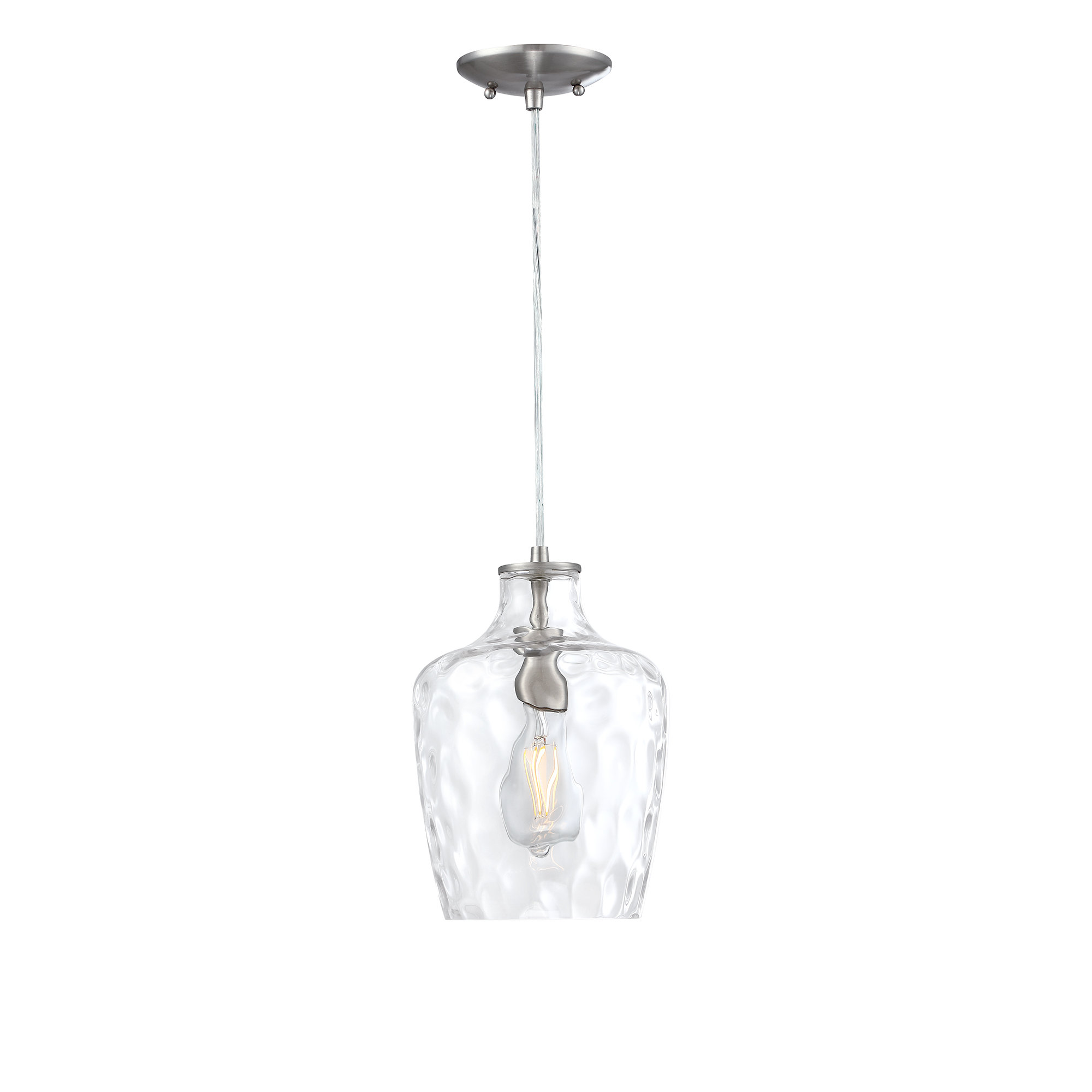 Beachcrest Home Lindy 1 - Light Single Pendant & Reviews | Wayfair