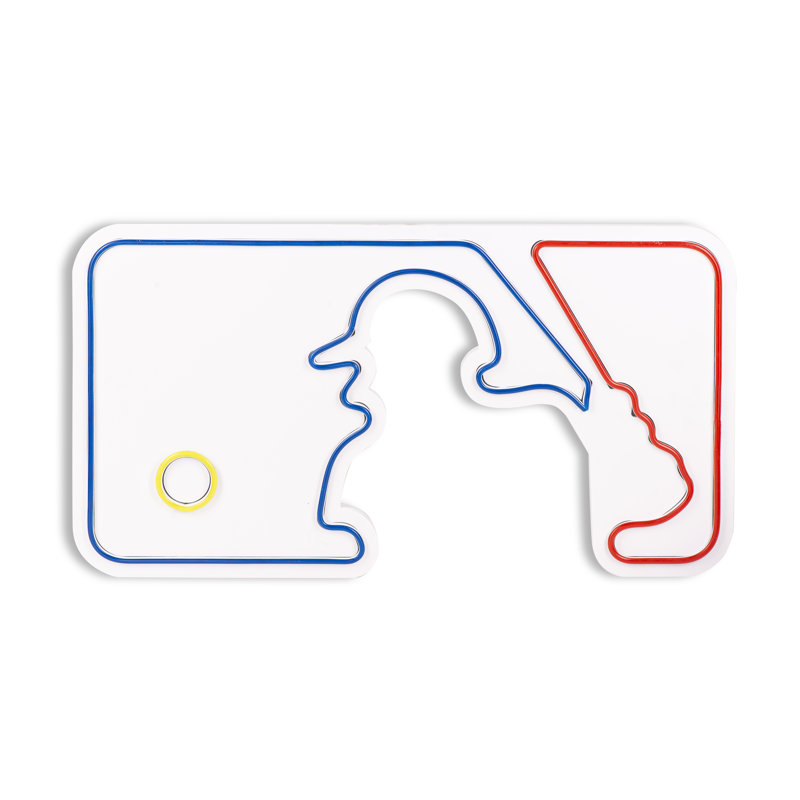 Ivy Bronx Keiontae 22" Baseball Pitcher Neon Sign | Wayfair