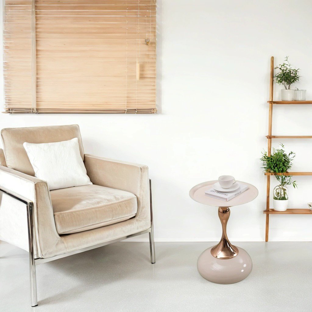 Mercer41 Mermaid Tail Metal End Table Indoor and Outdoor Side Table ...