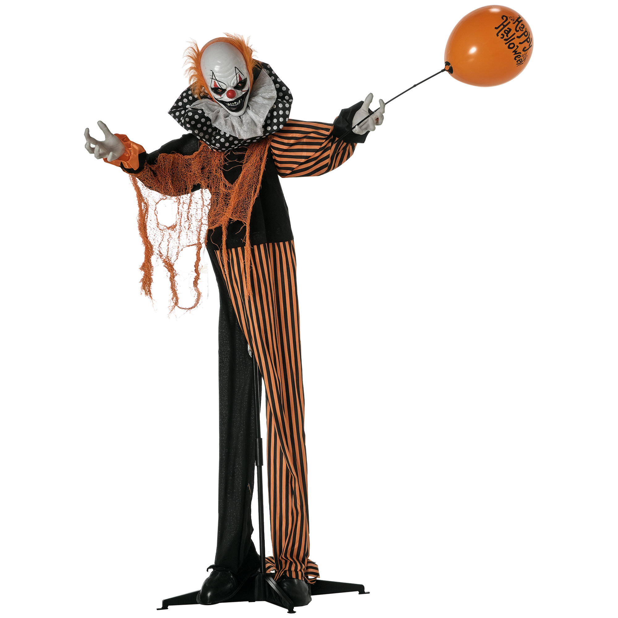 Ivy Bronx Talking Animated Circus Clown Halloween Prop with Motion ...
