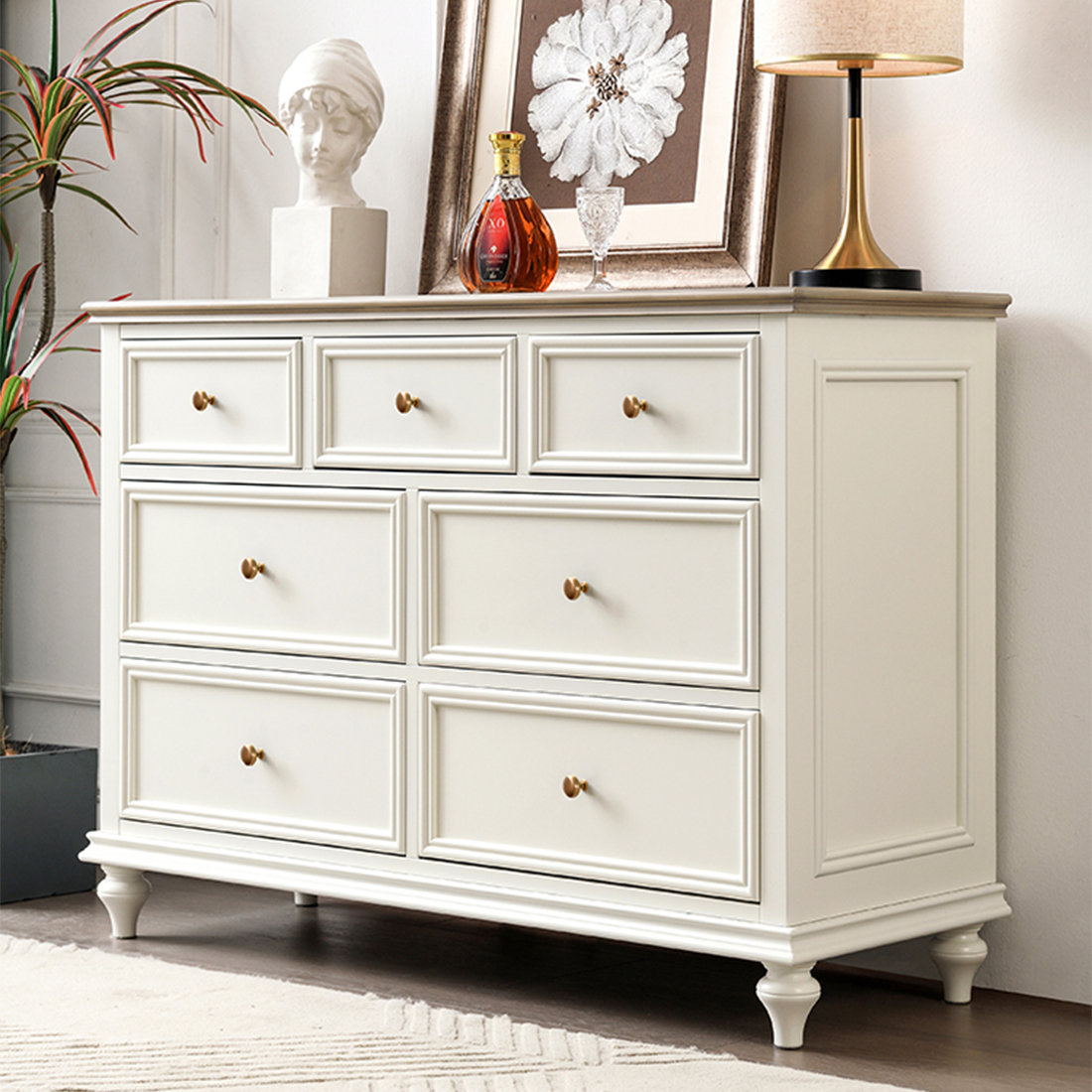 DineElegance.r Modern drawer solid wood accent chests. - Wayfair Canada