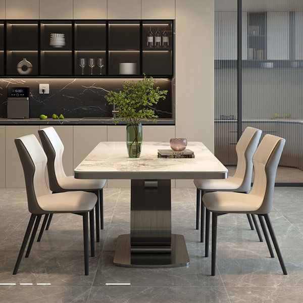 Elamer French light luxury high-end dining table set | Wayfair