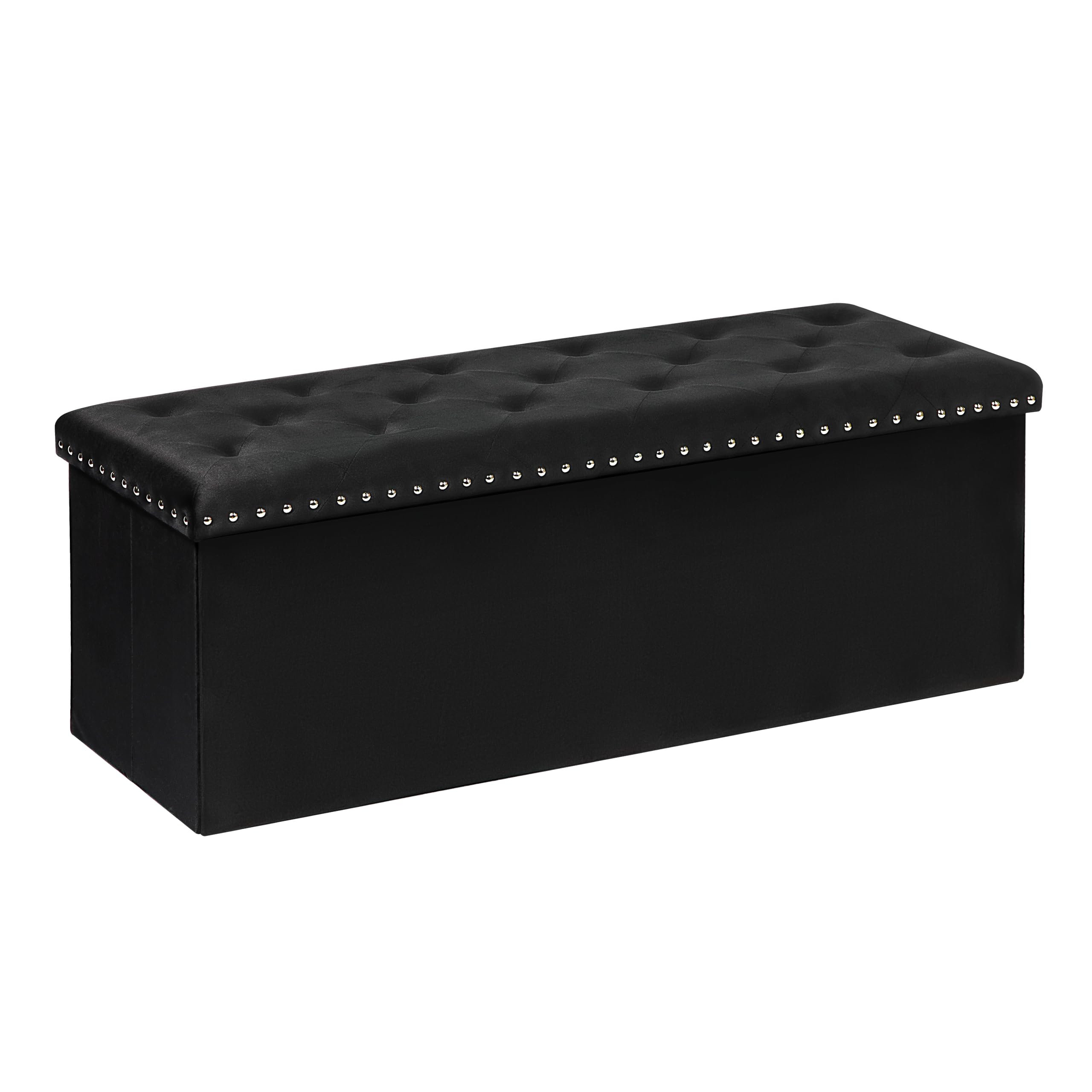 Latitude Run® Storage Ottoman Bench, Folding Tufted Ottomans With ...