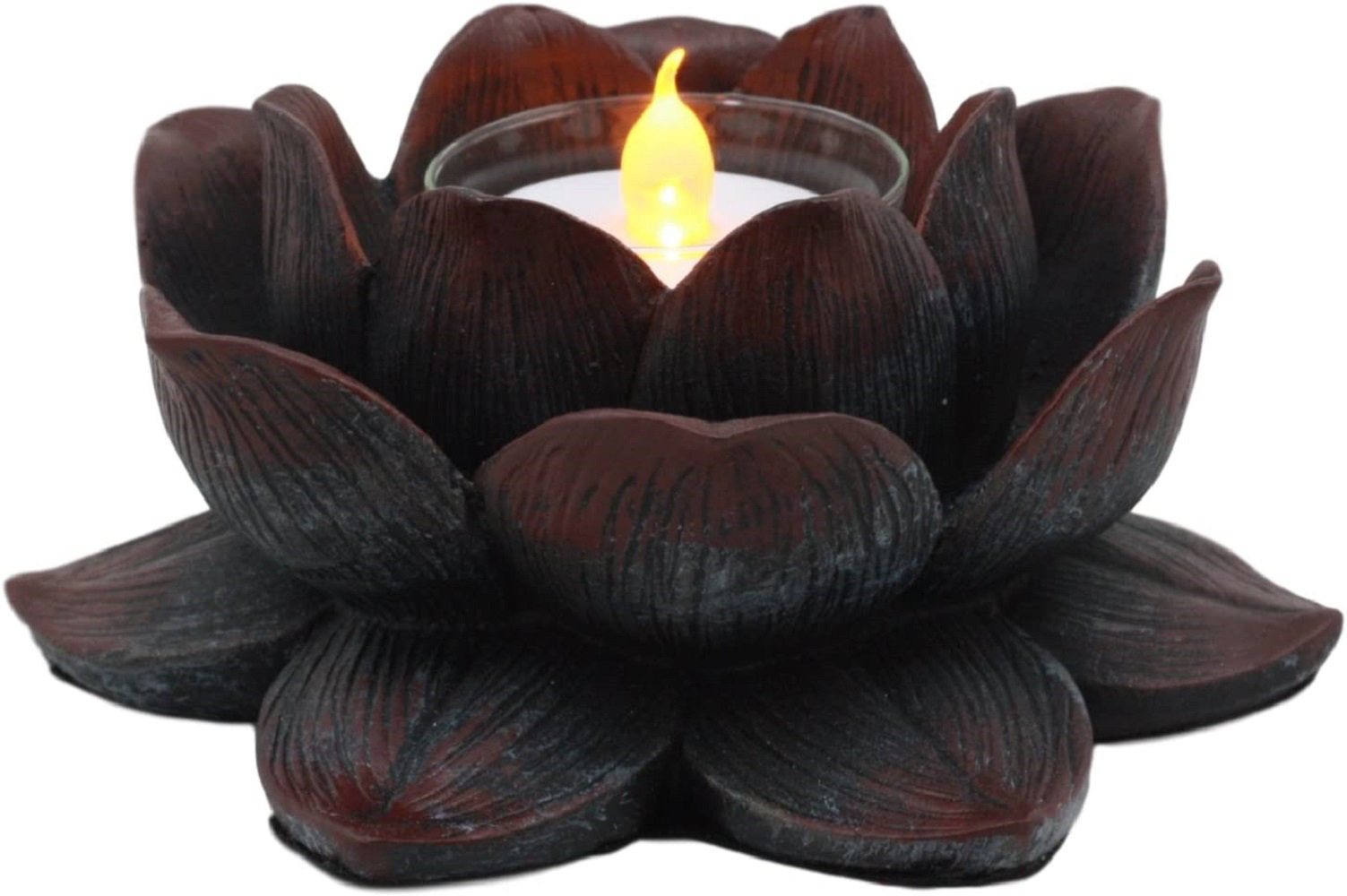 Bungalow Rose Blossoming Lotus Flower Sculpture | Wayfair