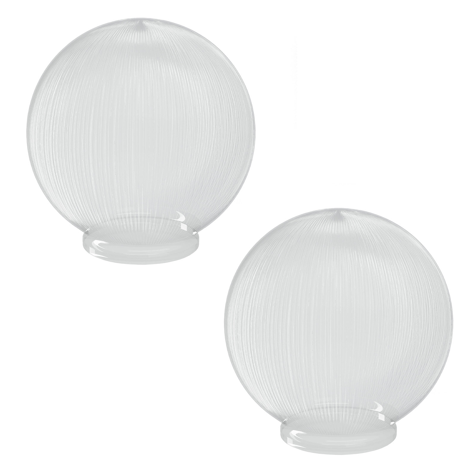 Solus Prismatic Acrylic Globe with Fitter Neck (2-Pack) - No Fixture ...