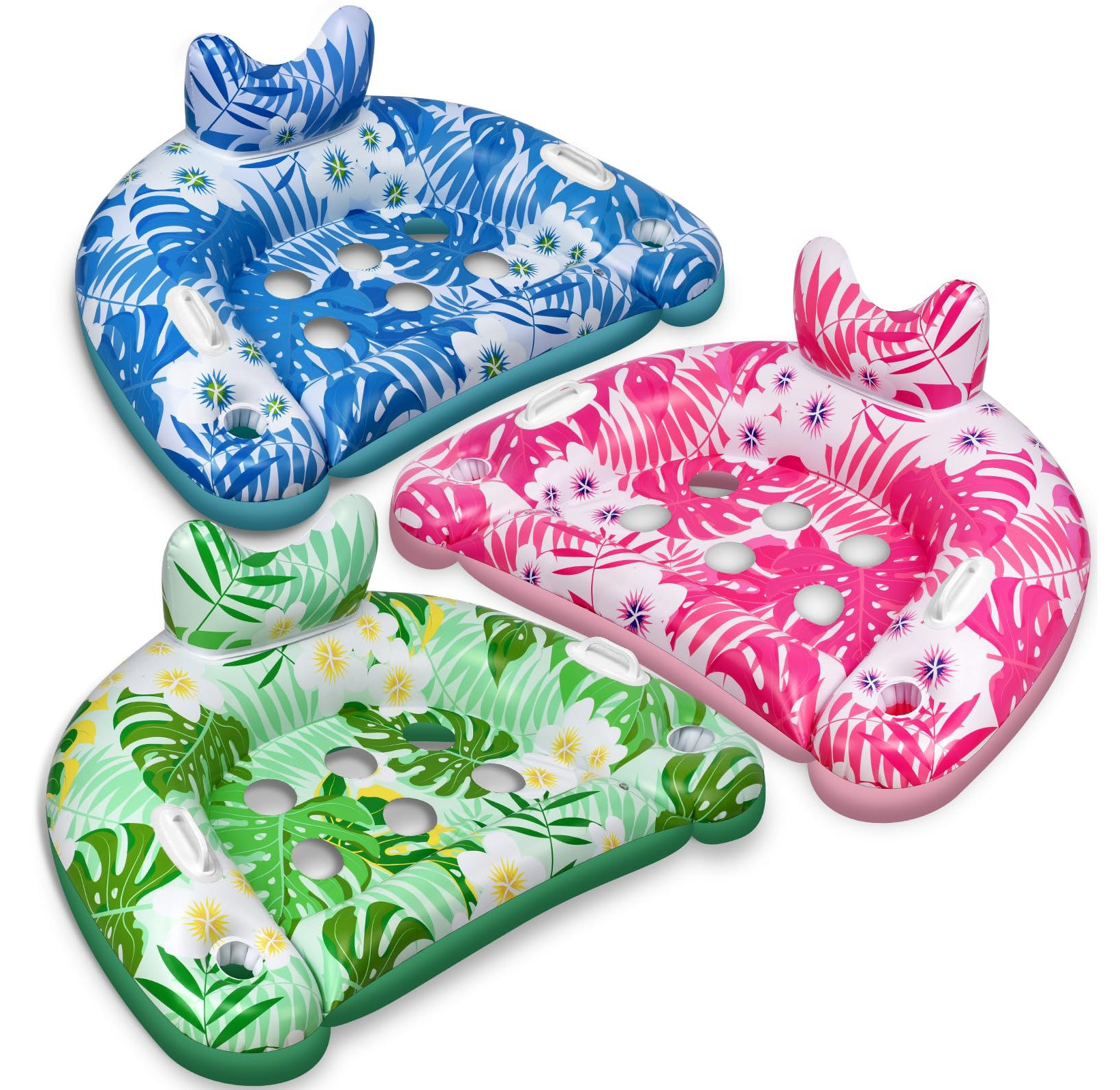 INVOTOT Pool Floats, 3 Pack Inflatable Pool Floats Adult & Kids, Pool ...