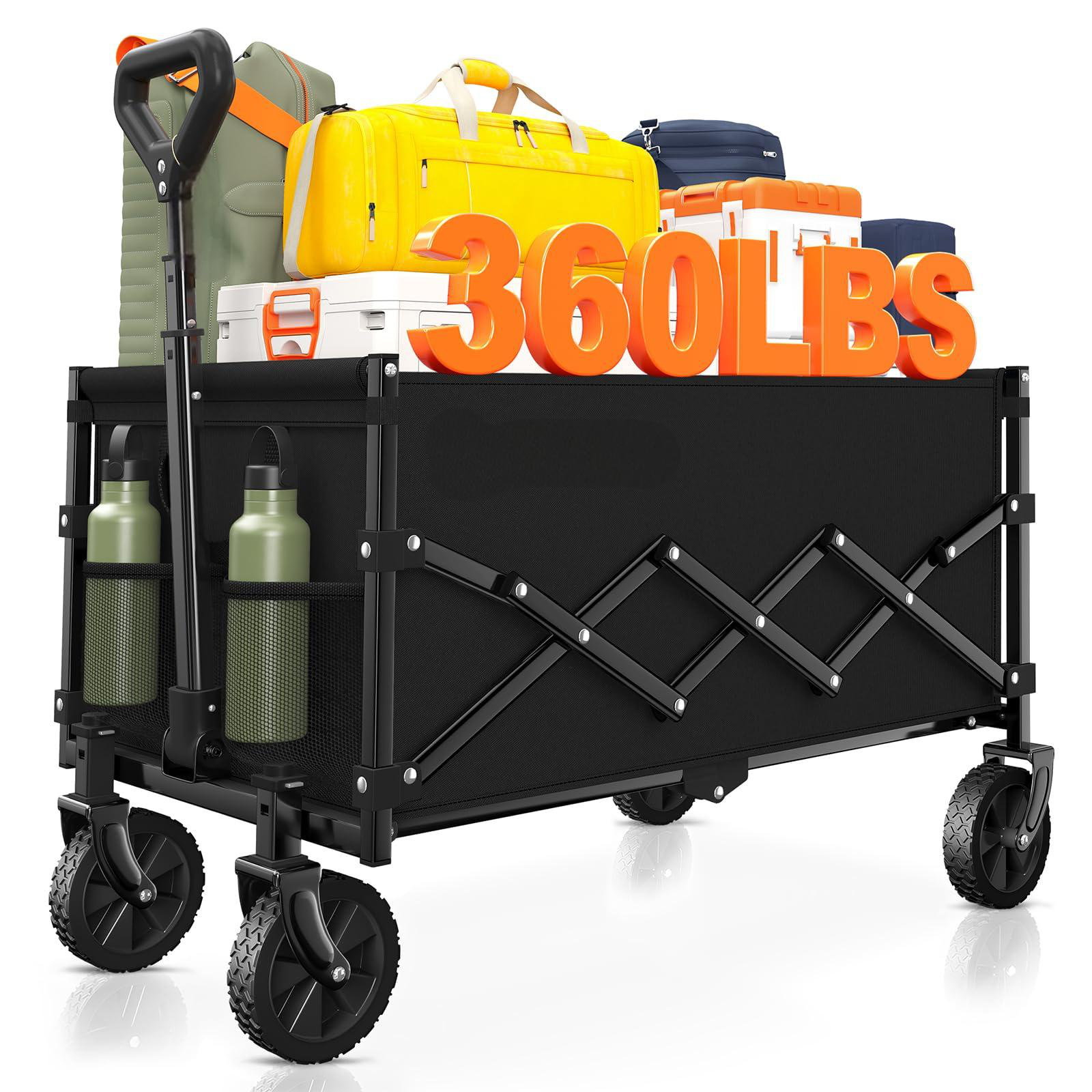 tangmaikeji Collapsible Wagon Cart Foldable - Lightweight Portable ...