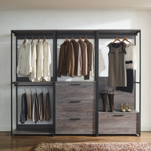 17 Stories Monica 111" W Closet System Walk-In Sets | Wayfair