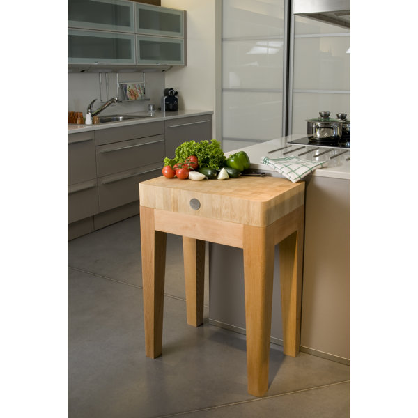 Gracie Oaks Abril Solid Wood Kitchen Island | Wayfair.co.uk