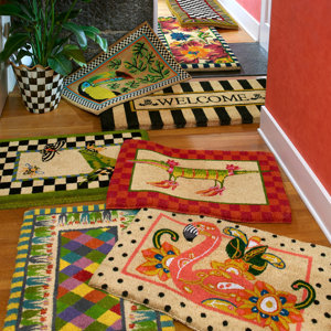 MacKenzie-Childs Courtly Check® Entrance Mat & Reviews | Wayfair