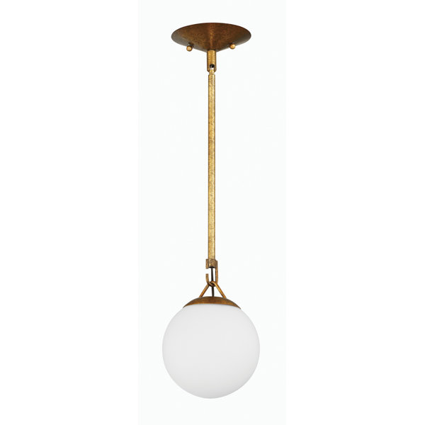 George Oliver Ison 1 - Light Single Globe Pendant | Wayfair