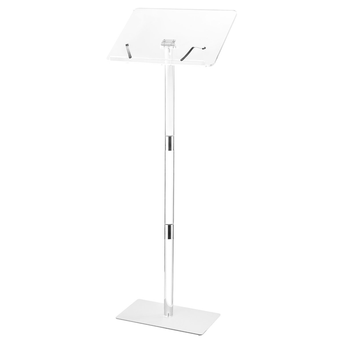 VEVOR Podium Stand 43 in Acrylic Lectern Adjustable Angles with Metal ...