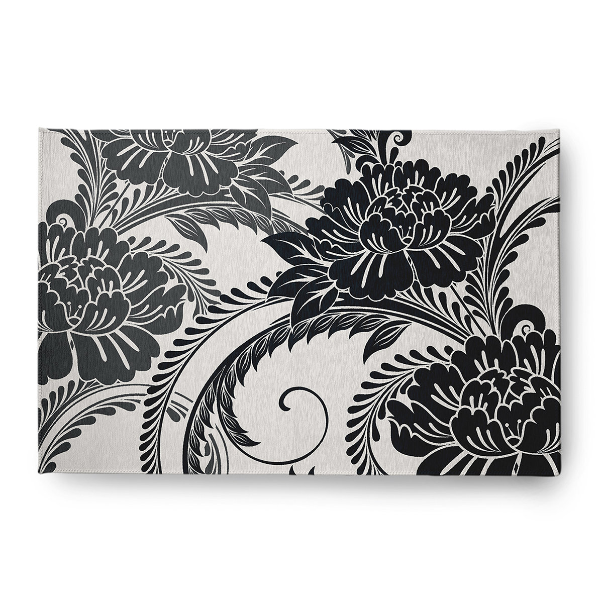 Red Barrel Studio® Flower Flourish French Country Chenille Area Rug ...