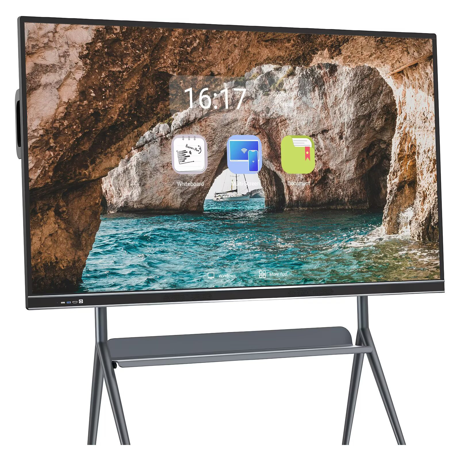 JYXCN Smart Board 75 Inch Digital Whiteboard for Online Teaching with Zoom/Teams Integration ...