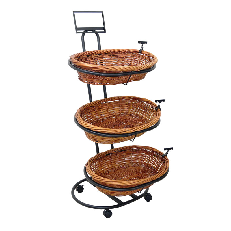 Mobile Merchandisers Wicker/Rattan Basket | Wayfair
