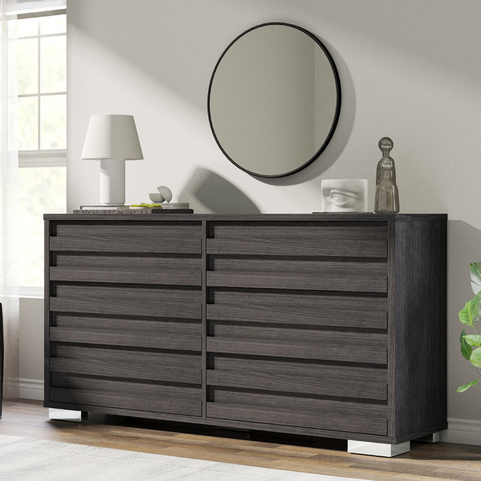 Ebern Designs Louby 6 Drawers Dresser For Bedroom, 54" Wide Chest Of ...