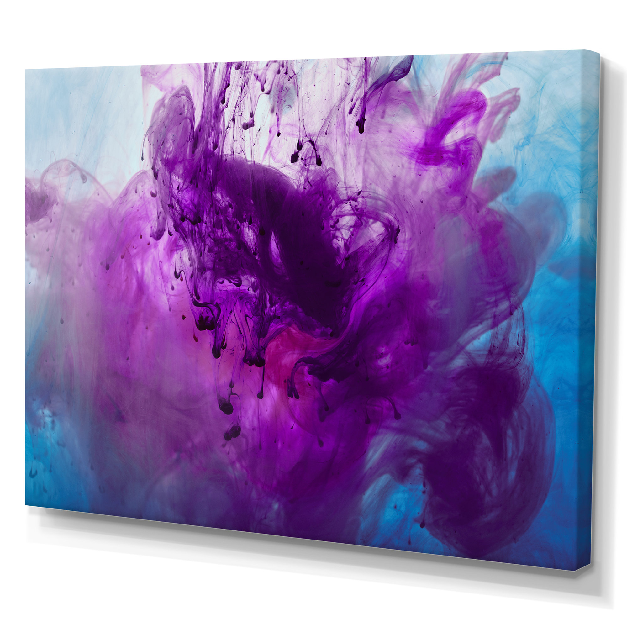 Wrought Studio Purple Blue Mixing Ink Color " Purple Blue Mixing Ink ...