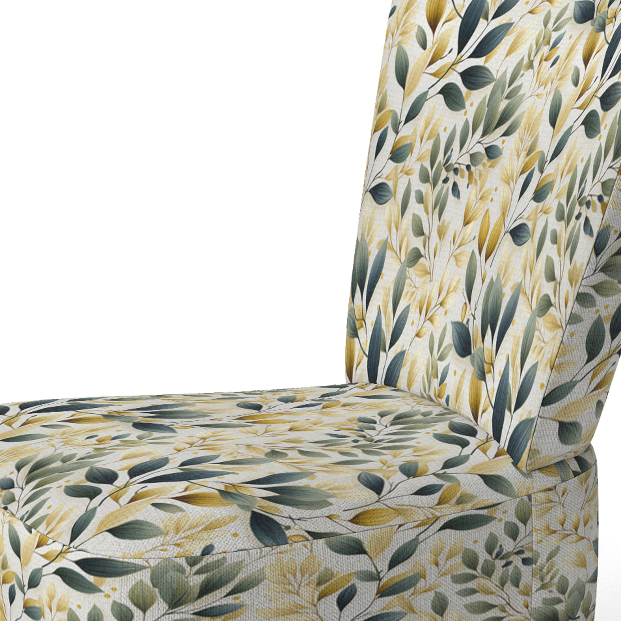 Red Barrel Studio® Tranquil Leaves III - Upholstered Bohemian ...
