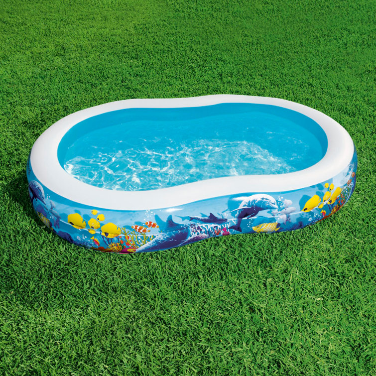 Ixia Oval Inflatable Pool 46cm H x 262cm W x 157cm L | Wayfair.co.uk