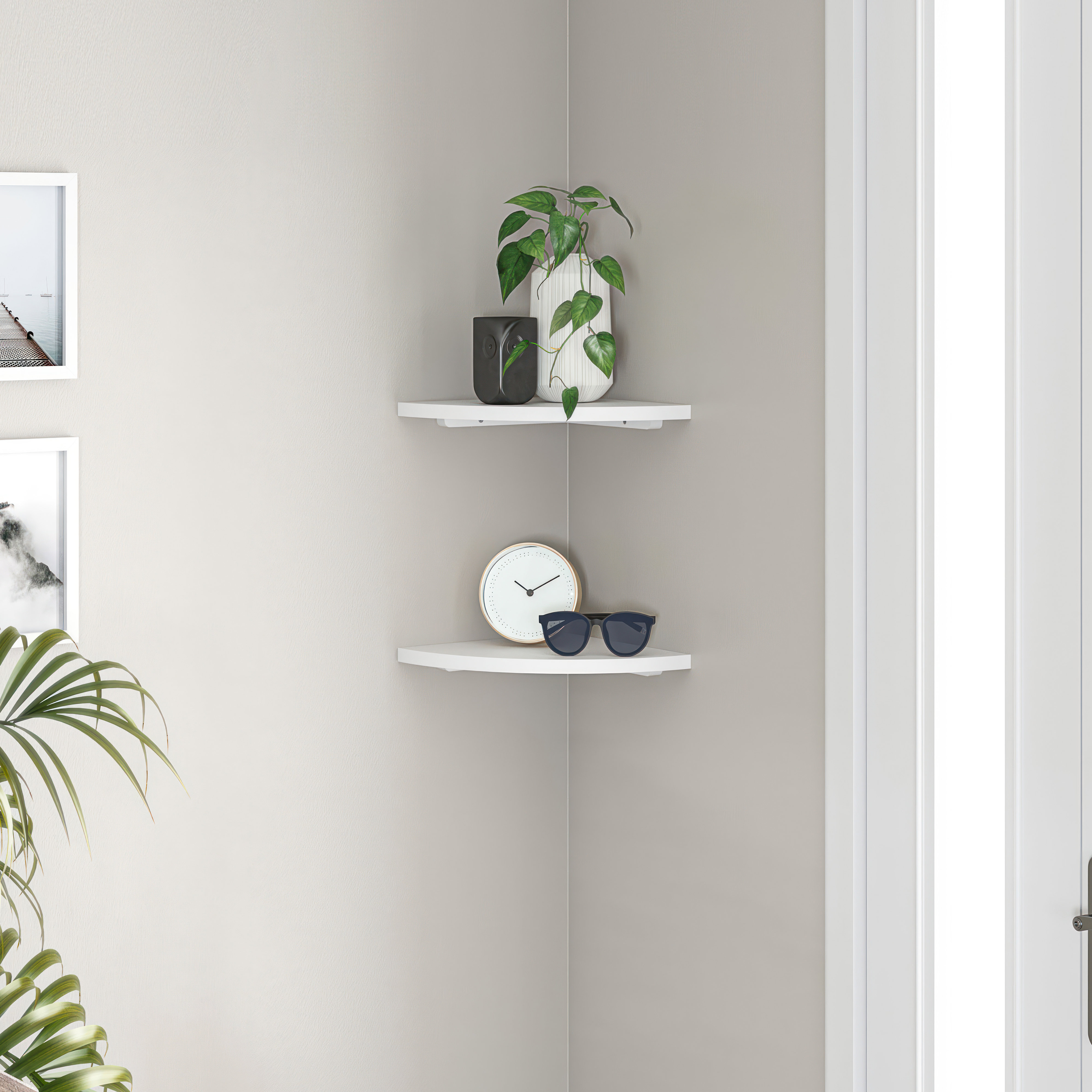 Ballucci Provo 2 Piece Corner Shelf 12 x 12" - Wayfair Canada