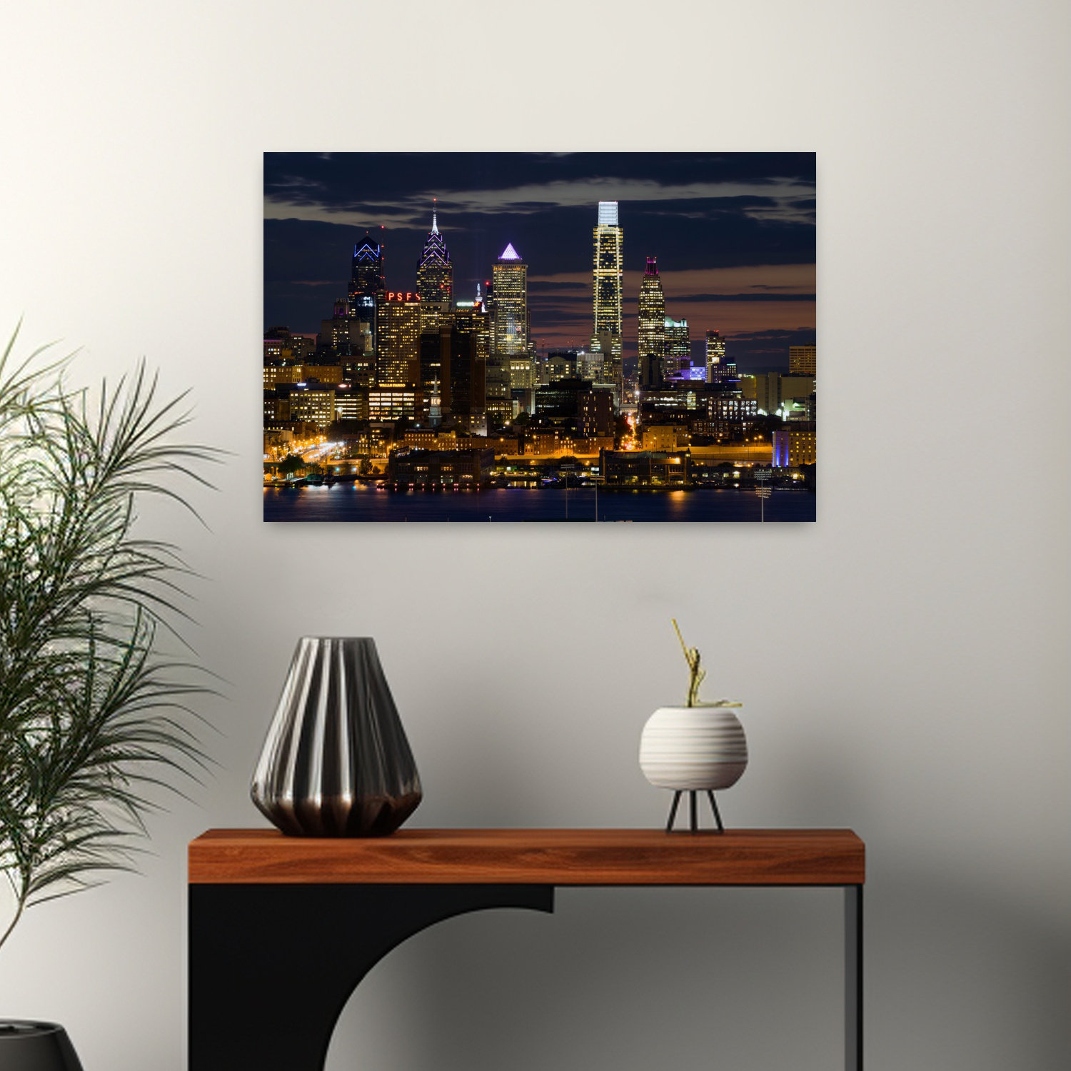 Latitude Run® Illuminated Skylines Philadelphia Pennsylvania Usa ...