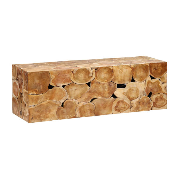 Dovetail Furniture Briar 47-Inch Rectangular Teak Root Block Style ...