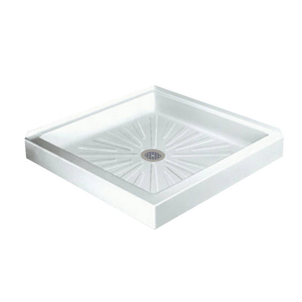 E.L. Mustee & Son Durastall 30'' W 73'' H Framed Square Shower ...