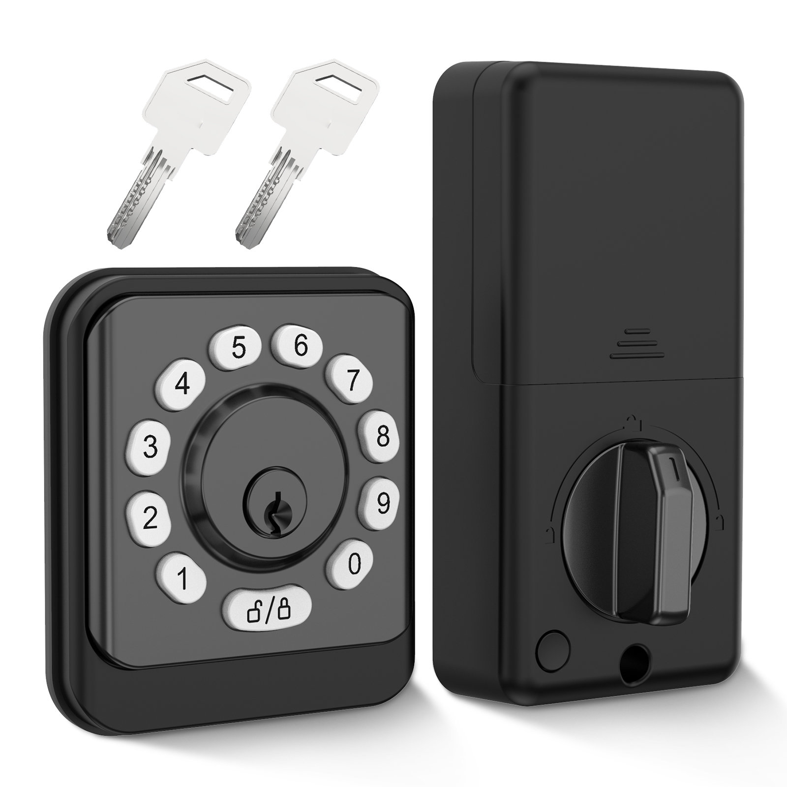 Secusly Smart Deadbolt Lock For Front Door Single Cylinder Keyless ...
