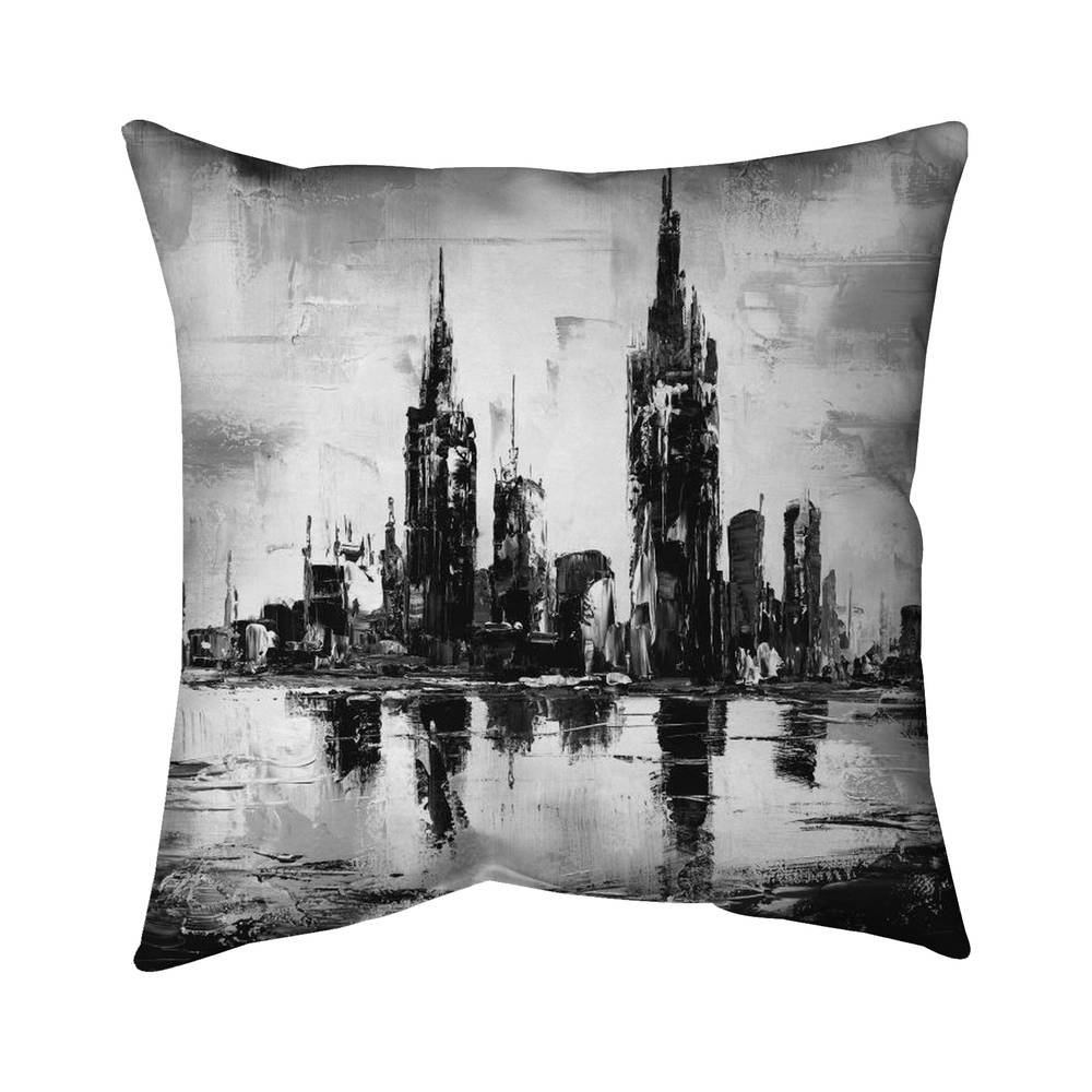 Begin Edition International Inc. Mono urban cityscape - 26"x26" Throw ...