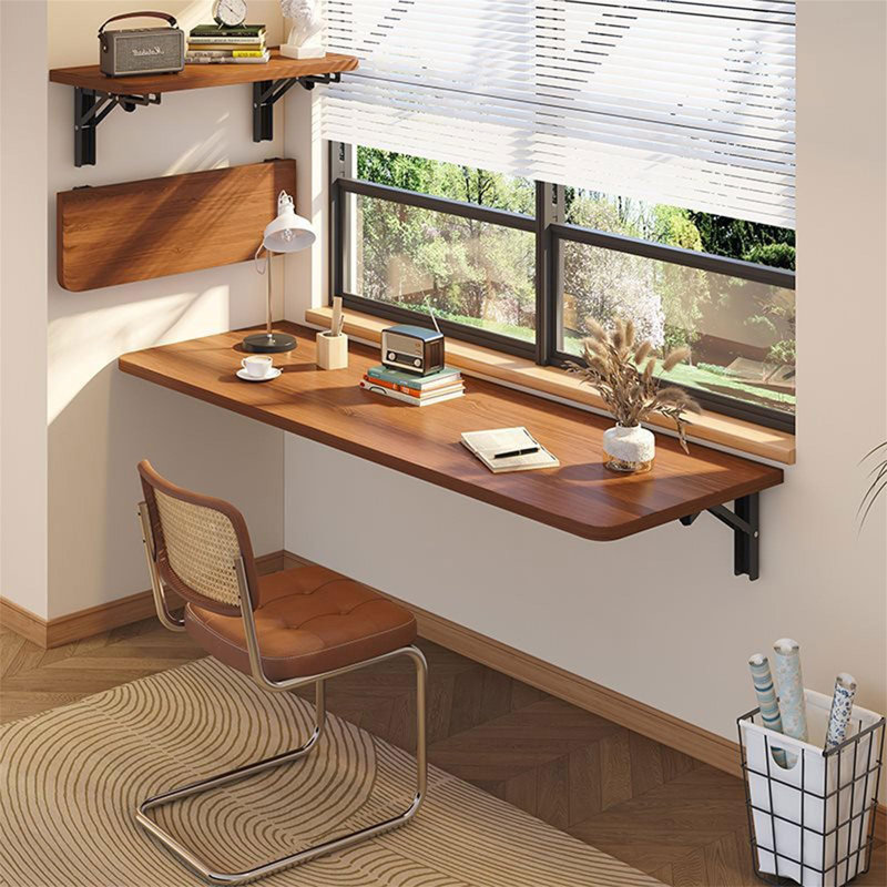 Ebern Designs Heavy Duty Wall Mounted Folding Table - Wooden Dining ...