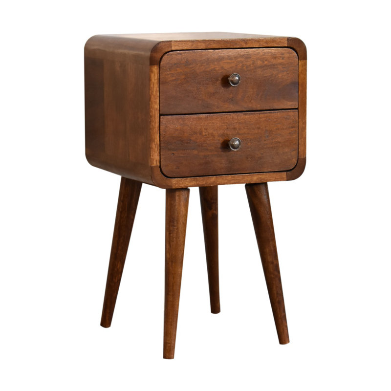 Millwood Pines Solid Wood Nightstand & Reviews | Wayfair