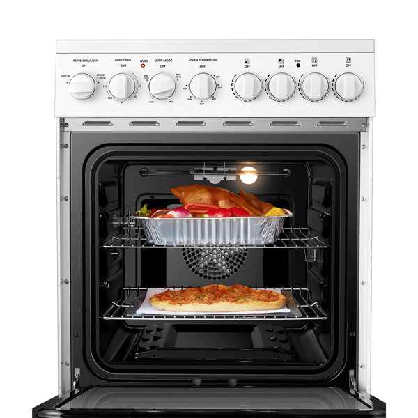 Lanbo 24 inch Freestanding Electric Range with Rotisserie and True ...