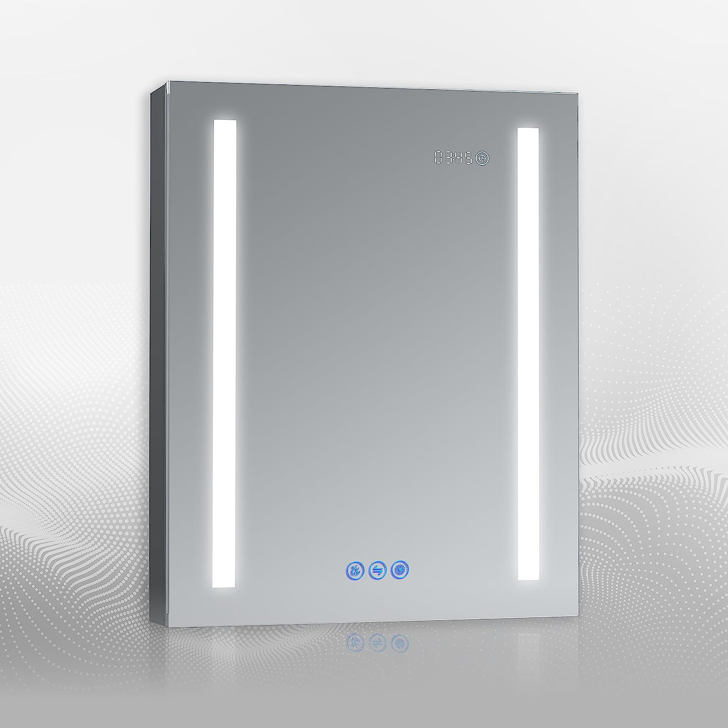 Orren Ellis LED Mirror Medicine Cabinet Recessed or Surface, Dimmer ... Orren Ellis LED Mirror Medicine Cabinet Recessed or Surface, Dimmer ...