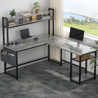 Wrought Studio™ Steinber L Shaped Desk with Hutch & Monitor Stand, Home ...