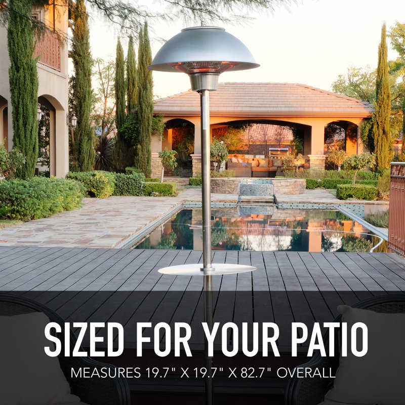 Permasteel Stainless Steel Electric Standing Patio Heater & Reviews ...
