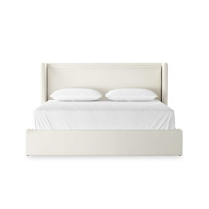 Theodore Alexander Essence Upholstered Metal Wingback Bed | Perigold