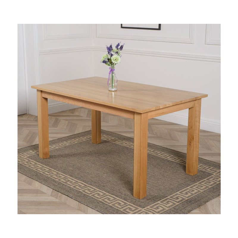 ModernMoments Oslo 150cm Medium Solid Oak Dining Table | Wayfair.co.uk