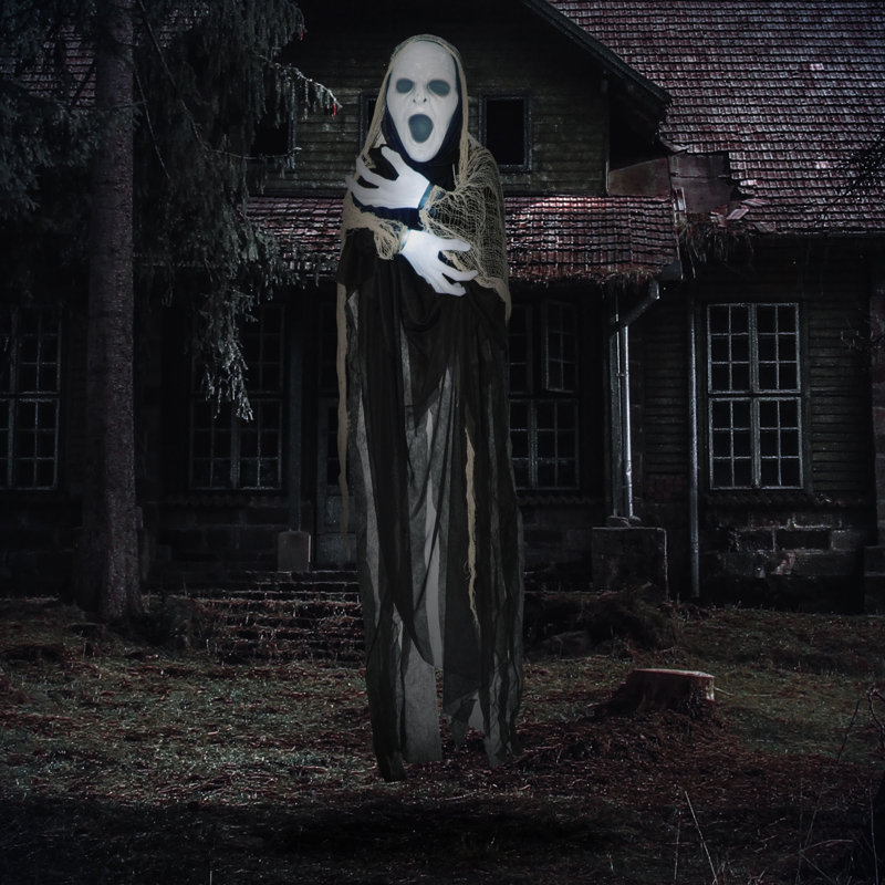 The Holiday Aisle® 60" Outdoor Halloween Decorations Hanging Ghost ...