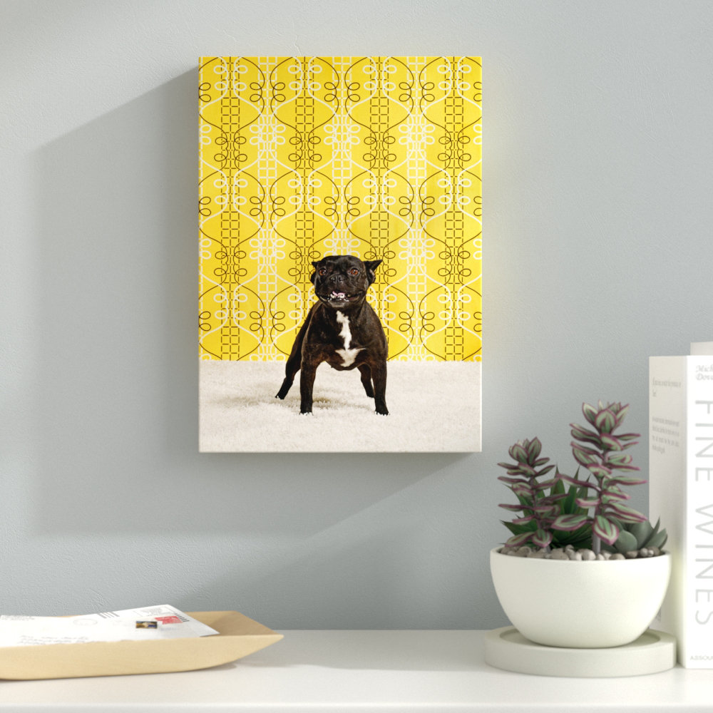 Ebern Designs Bulldog by Catherine Ledner - Wrapped Canvas Photograph ...