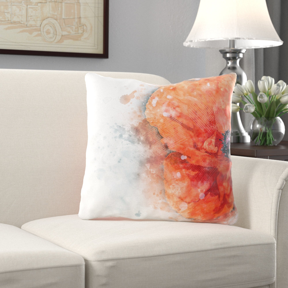 Rug Tycoon Poppy Poppy Throw Pillow | Wayfair