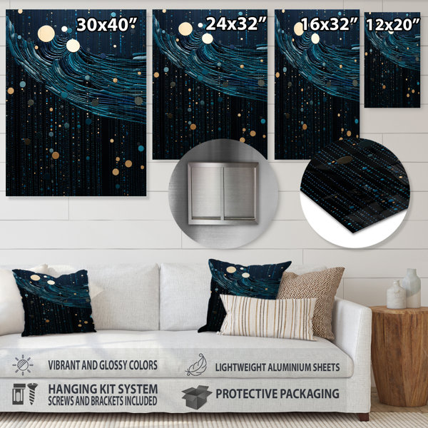 Ivy Bronx Indian Art Starry Night Sky 2 - Indian Art Metal Wall Art ...