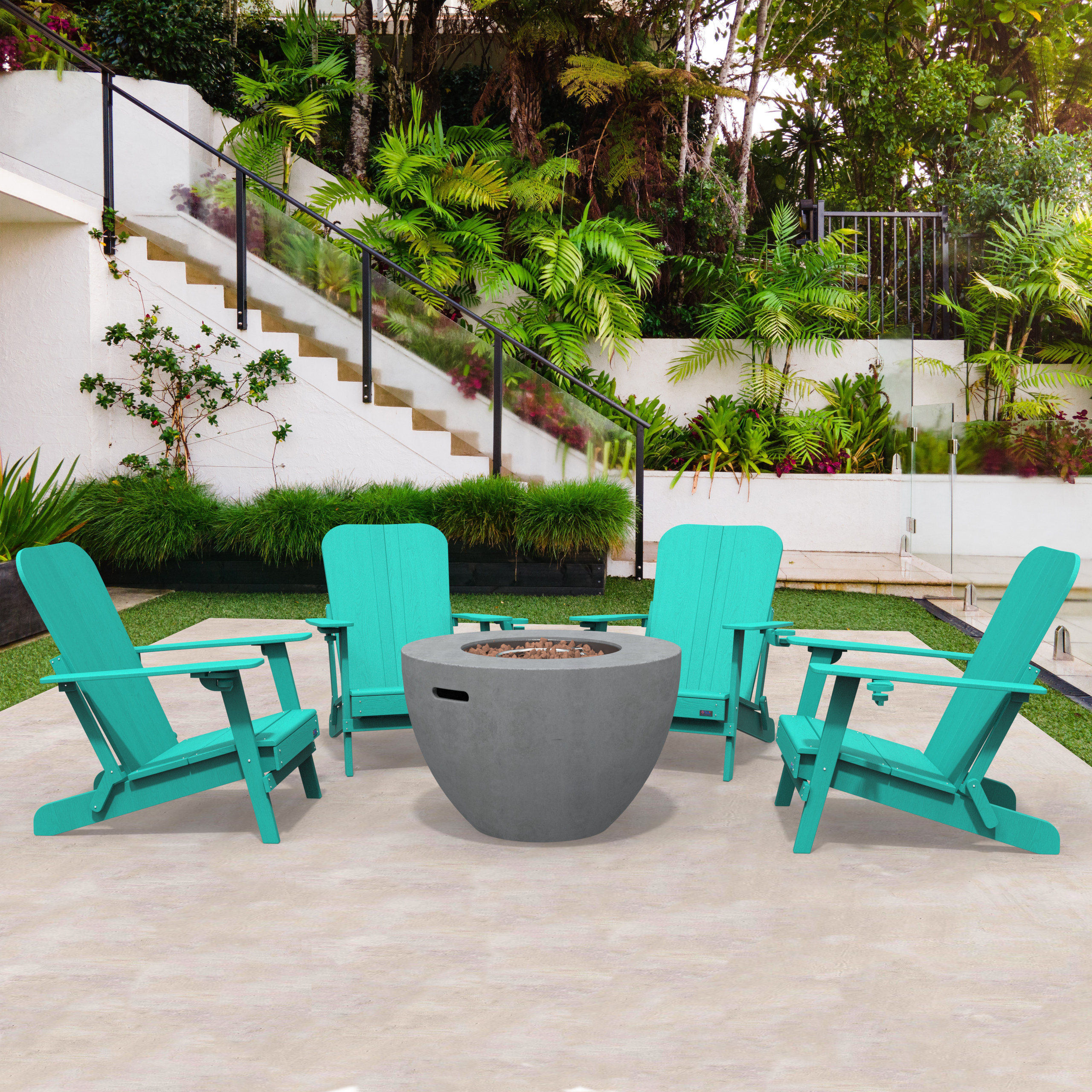 Rosecliff Heights Cambelle 5 Piece Multiple Chairs Seating Group ...