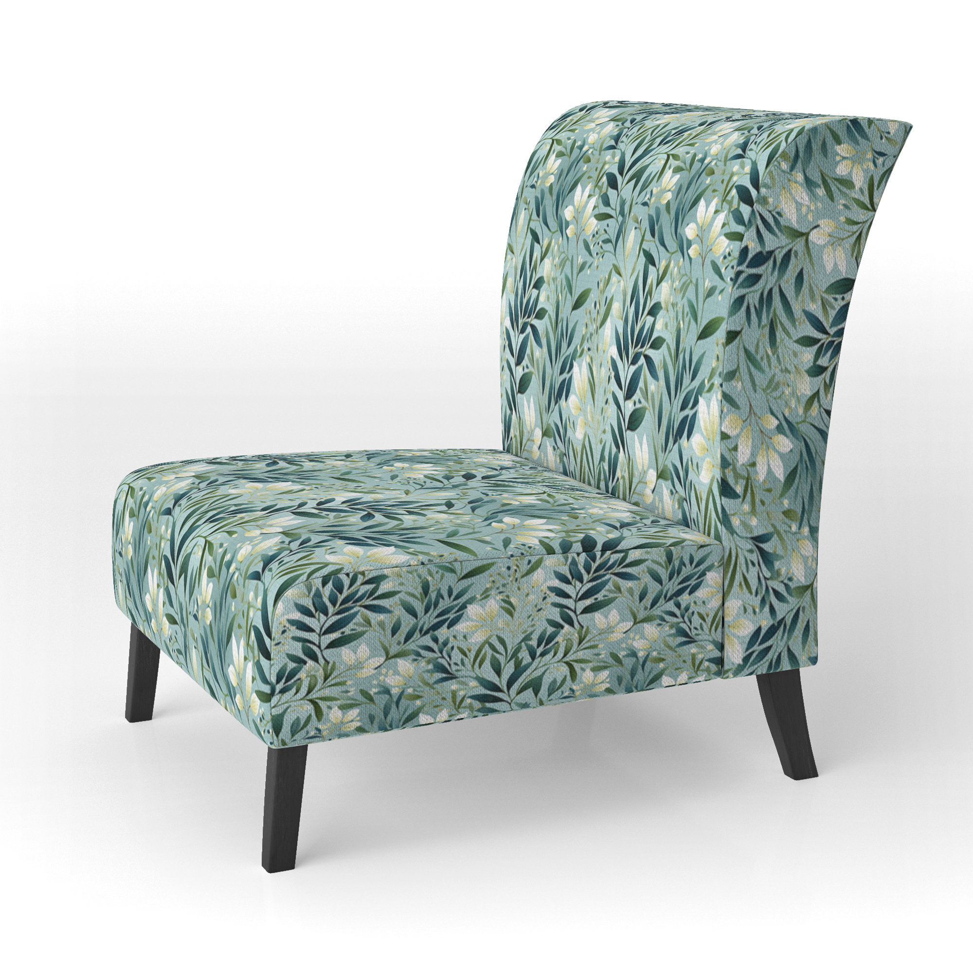 Red Barrel Studio® Oceanic Foliage Botanical Pattern I - Upholstered ...