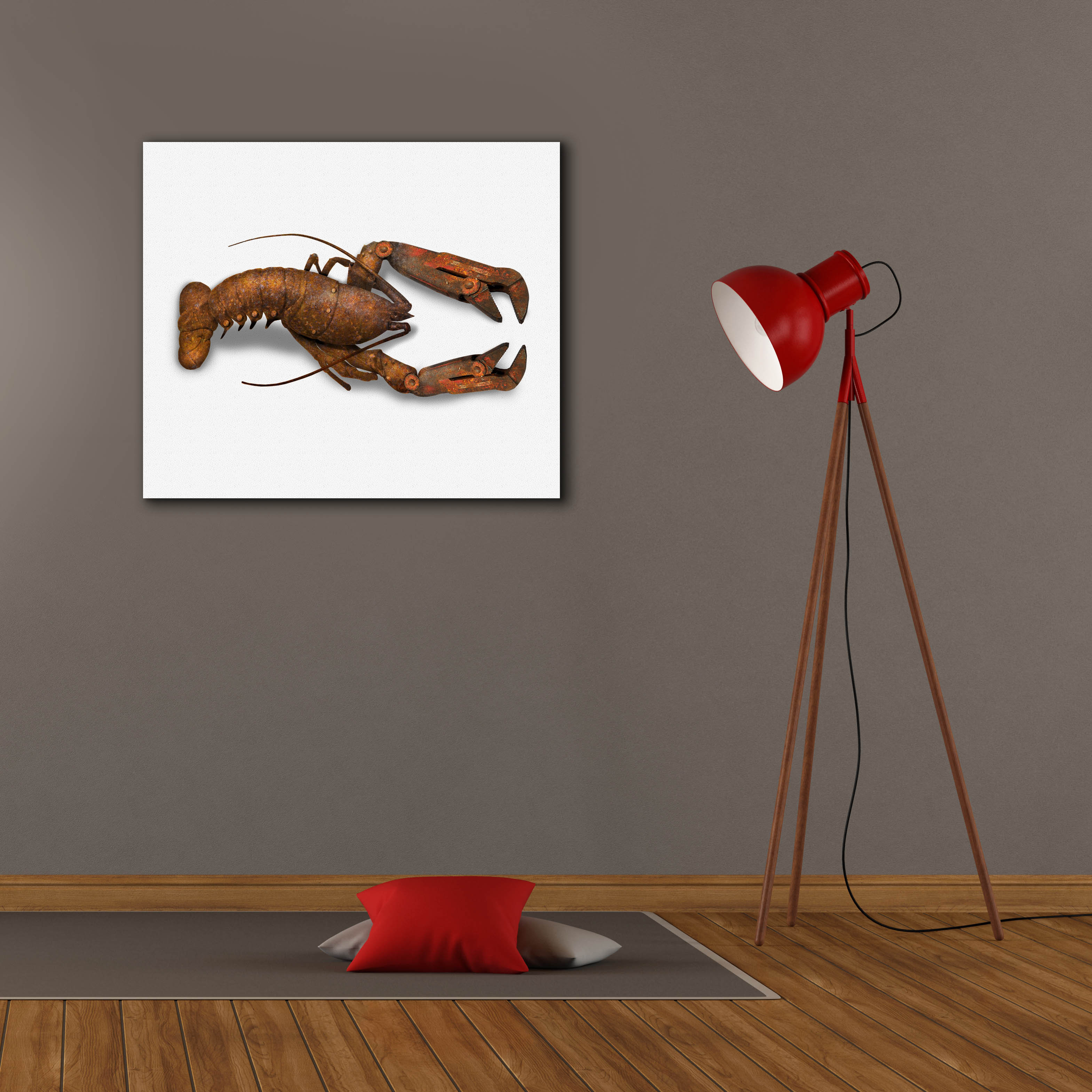 Beachcrest Home 'Lobster Armor' by John Hovenstine Canvas Wall Art ...