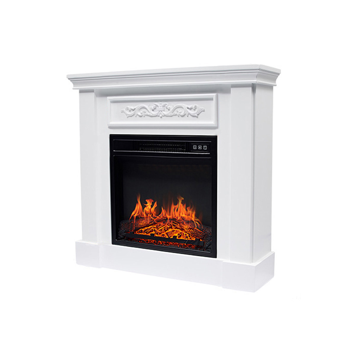 Red Barrel Studio® Simulated flame electric heating fireplace core for ...