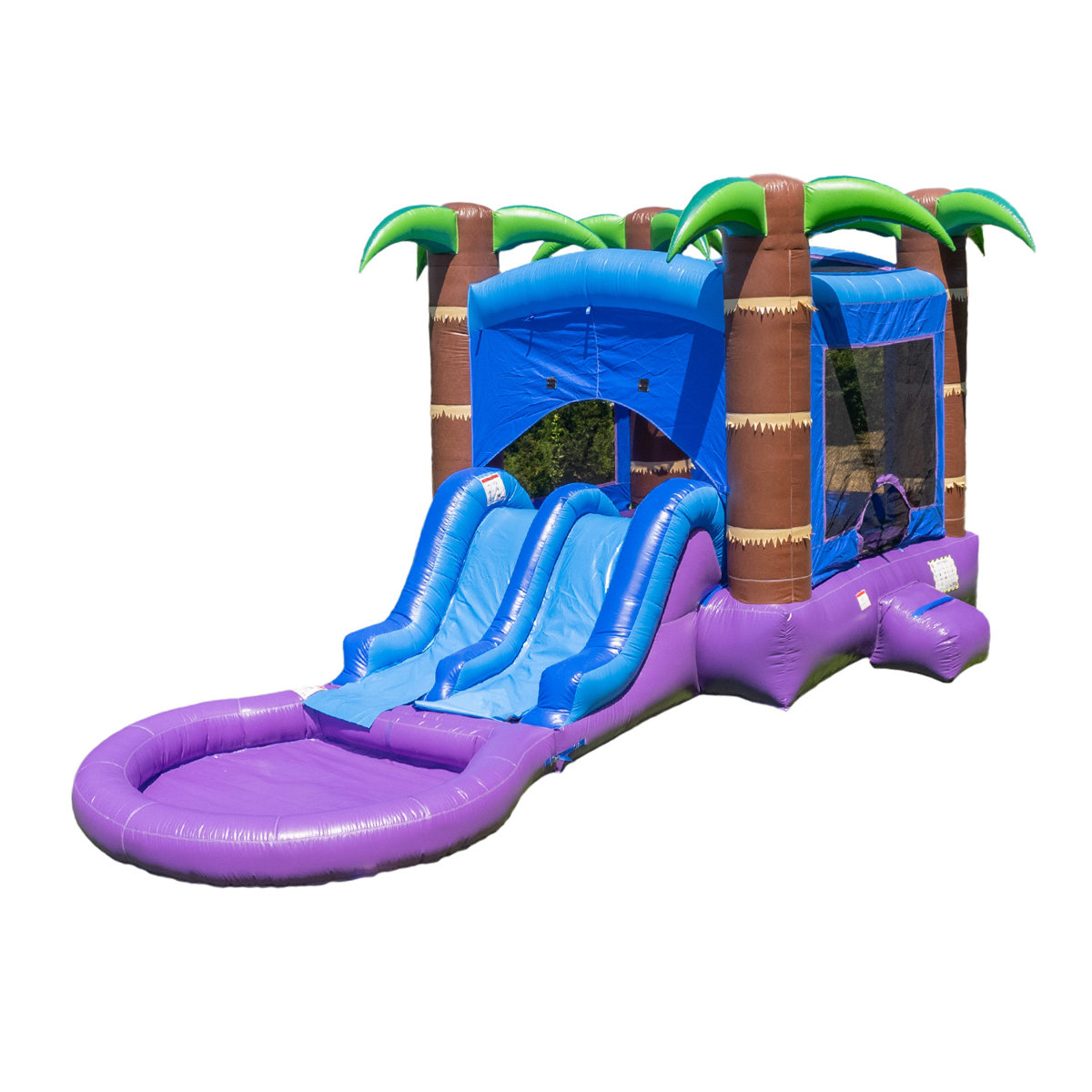 HeroKiddo Enchanted Forest Commercial Grade Bounce House Water Slide ...