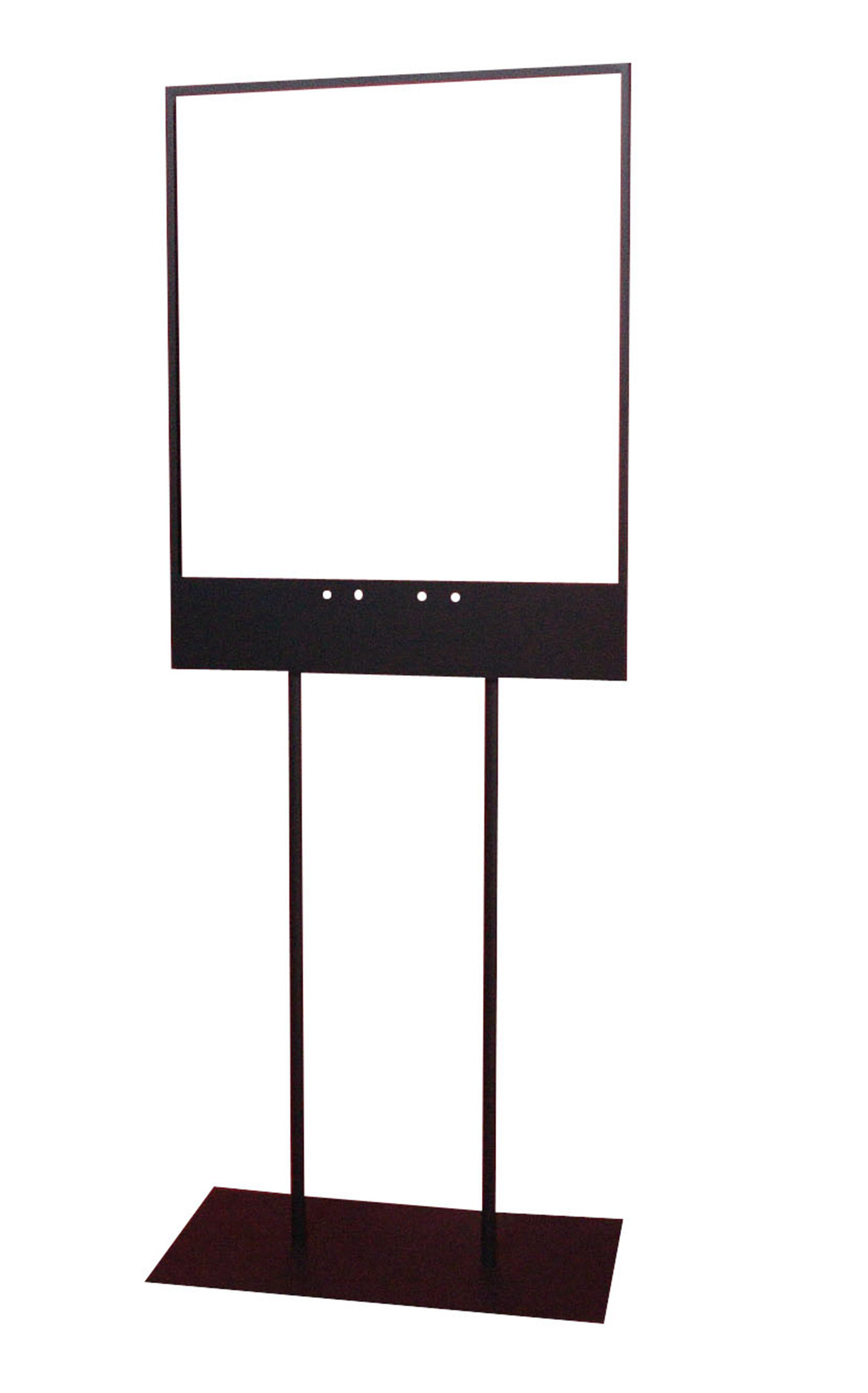 FixtureDisplays 23 x 9.84 x 59.1" Black Metal Poster Stand Donation Box ...