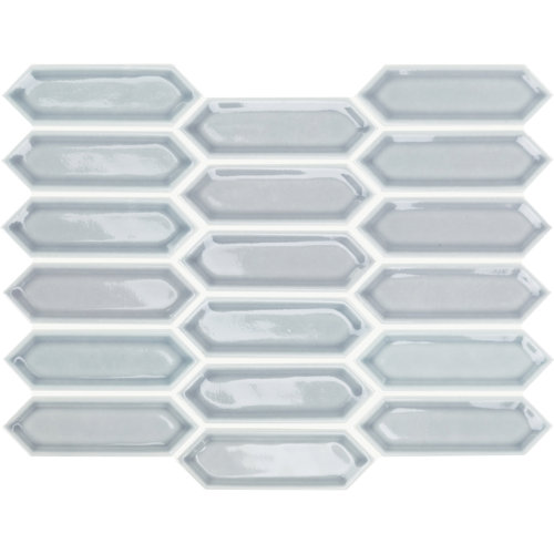 Itona Tile Recycled Glass Picket Mosaic Tile (Set of 15) (11.70 SQFT ...